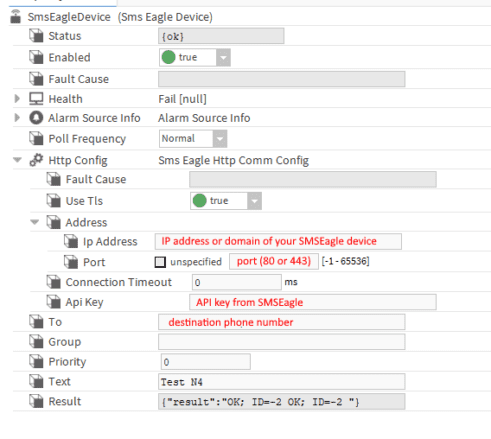 Niagara 4 SMS integration | SMSEagle