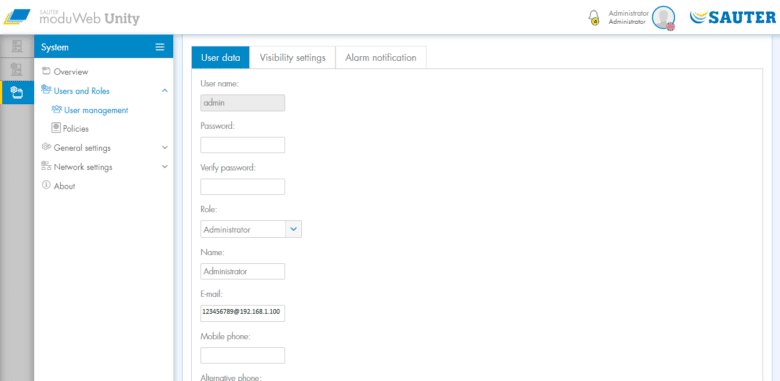 Sauter moduWeb Unity SMS and Voice Calls Integration | SMSEagle